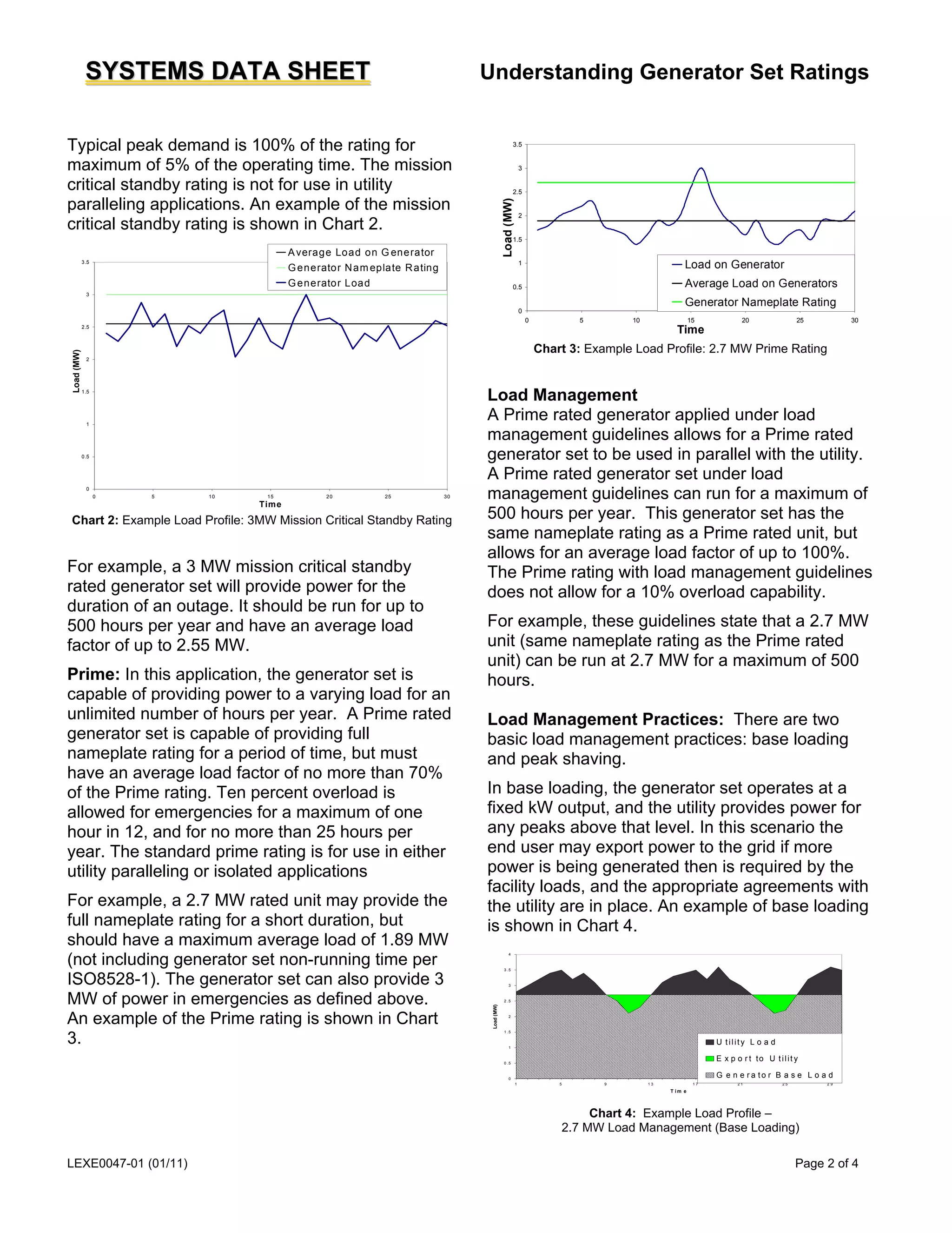 Understanding generator set ratings | PDF