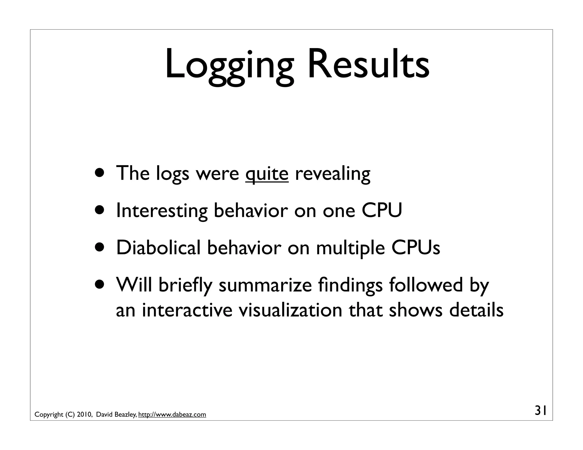 Understanding the Python GIL | PDF