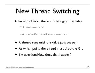Understanding the Python GIL