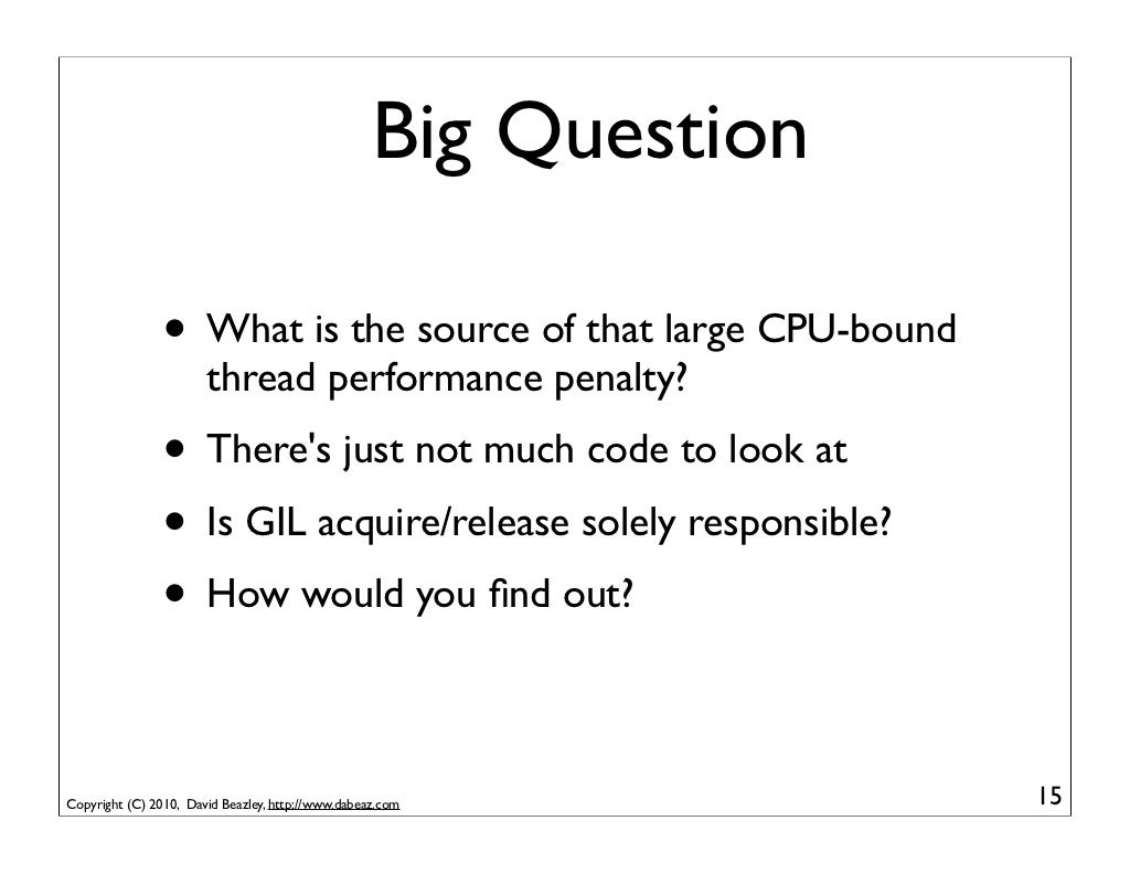 Understanding The Python Gil 