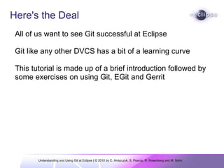 Understanding and Using Git at Eclipse | PPT