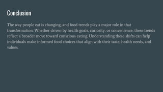 Understanding Global Food Trends and Their Influence on Everyday Eating ...