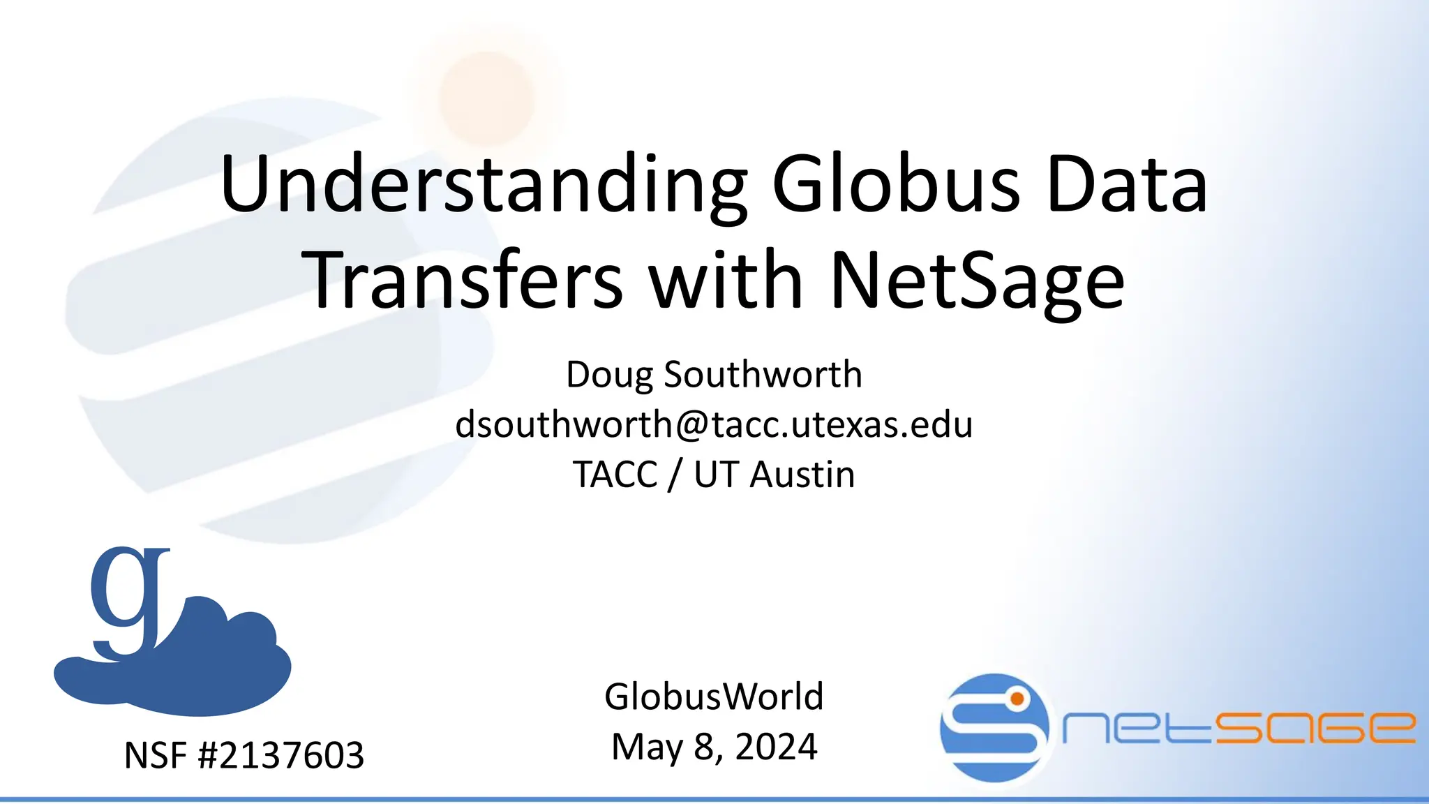 Understanding Globus Data Transfers with NetSage | PDF