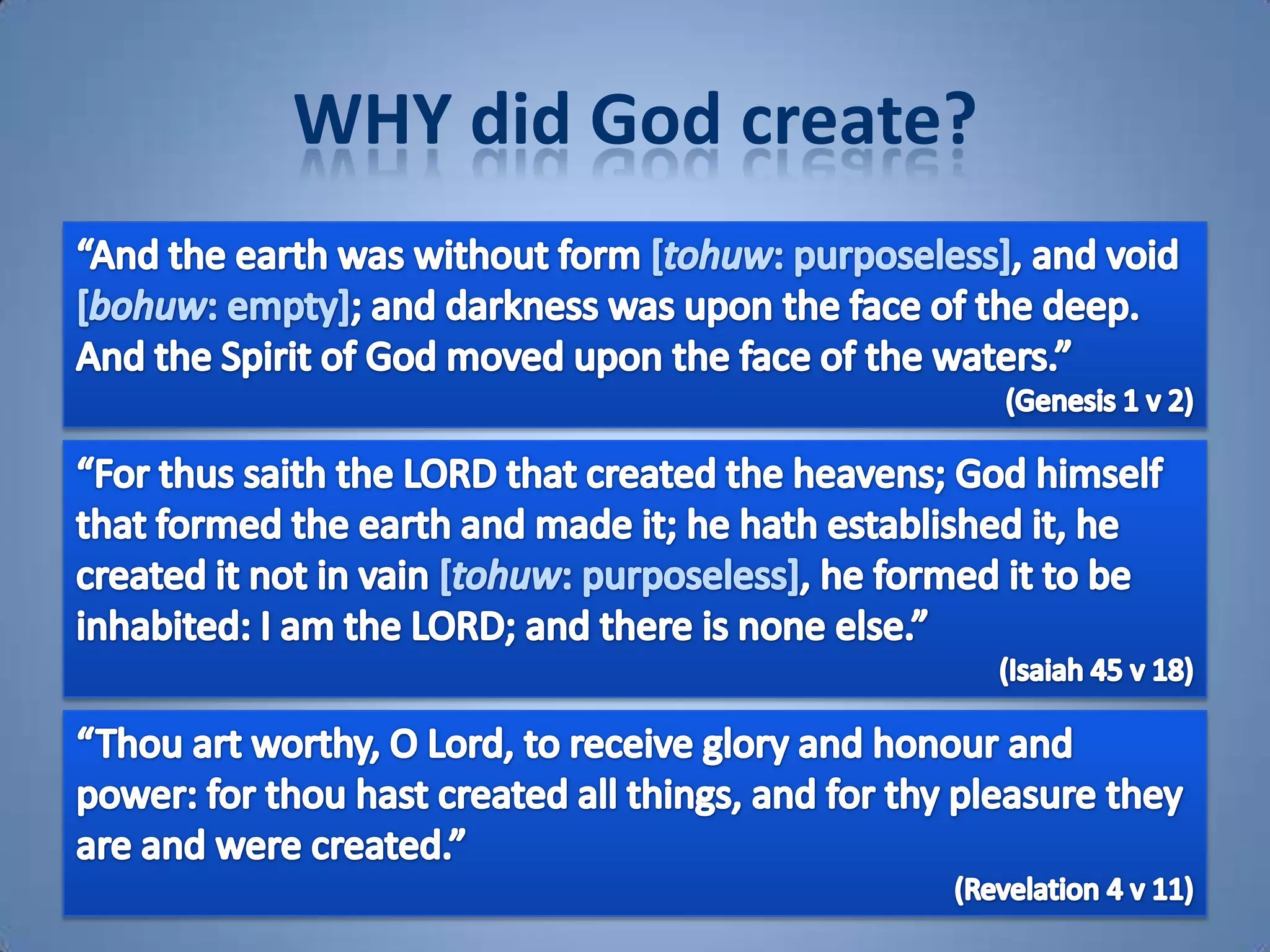Understanding God - Our Creator | PPTX