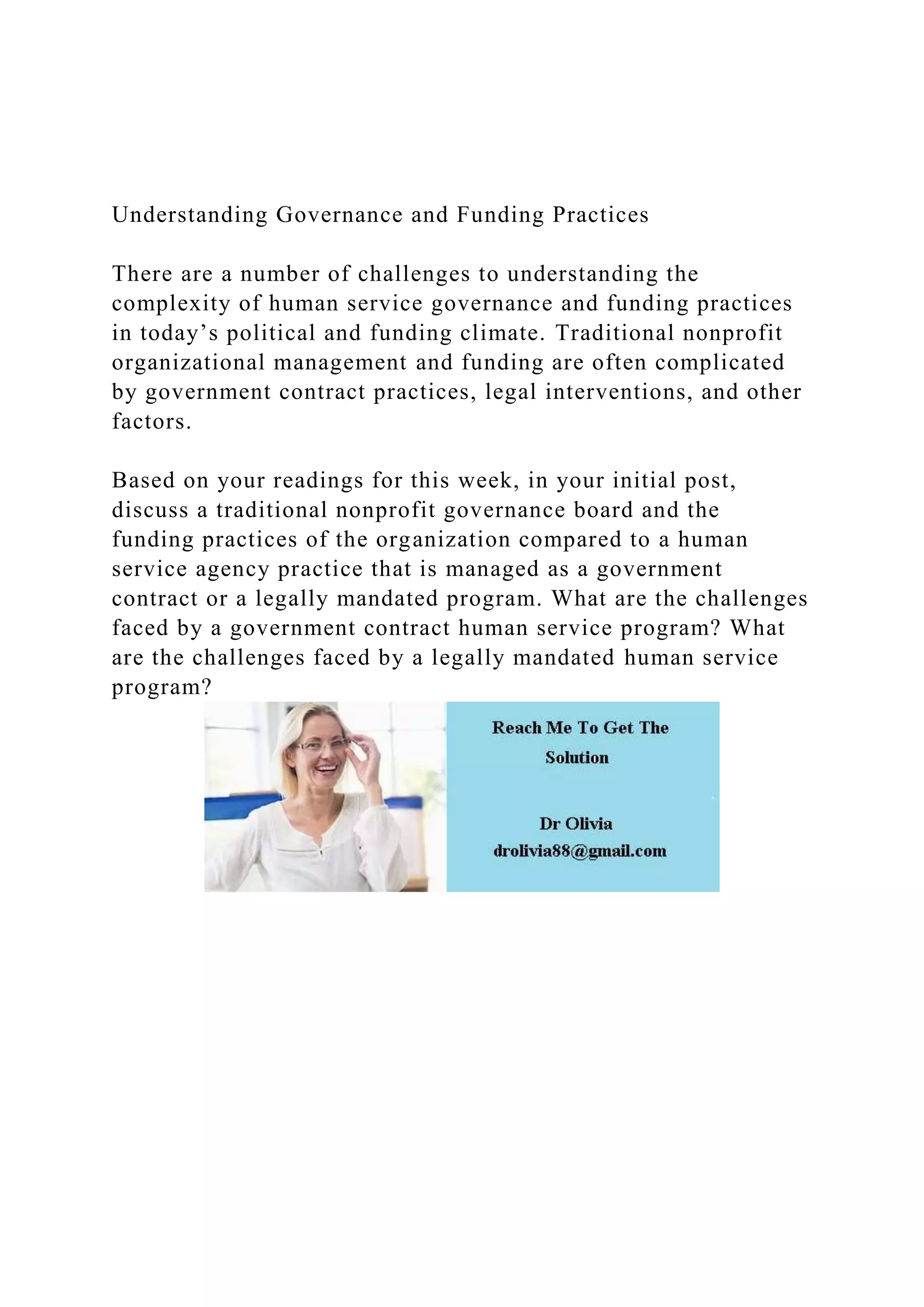 Understanding Governance and Funding PracticesThere are a nu.docx