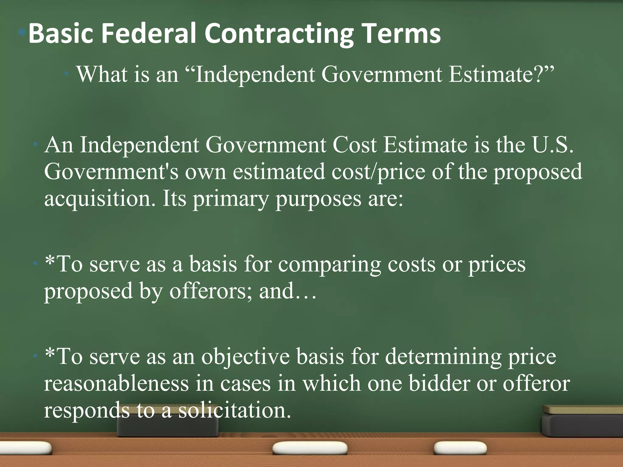Understanding US Federal Government Contracting Terminology | PPT