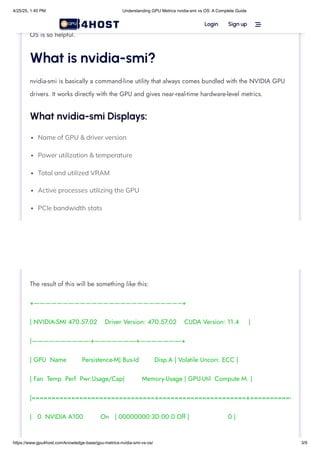 Understanding GPU Metrics nvidia-smi vs OS_ A Complete Guide.pdf