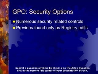 Understanding Group Policy Object Windows Server | PPT