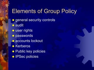 Understanding Group Policy Object Windows Server | PPT