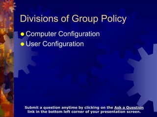 Understanding Group Policy Object Windows Server | PPT