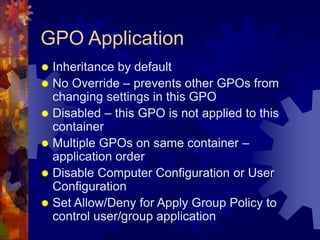 Understanding Group Policy Object Windows Server | PPT