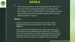 Understanding gst returns | PPTX