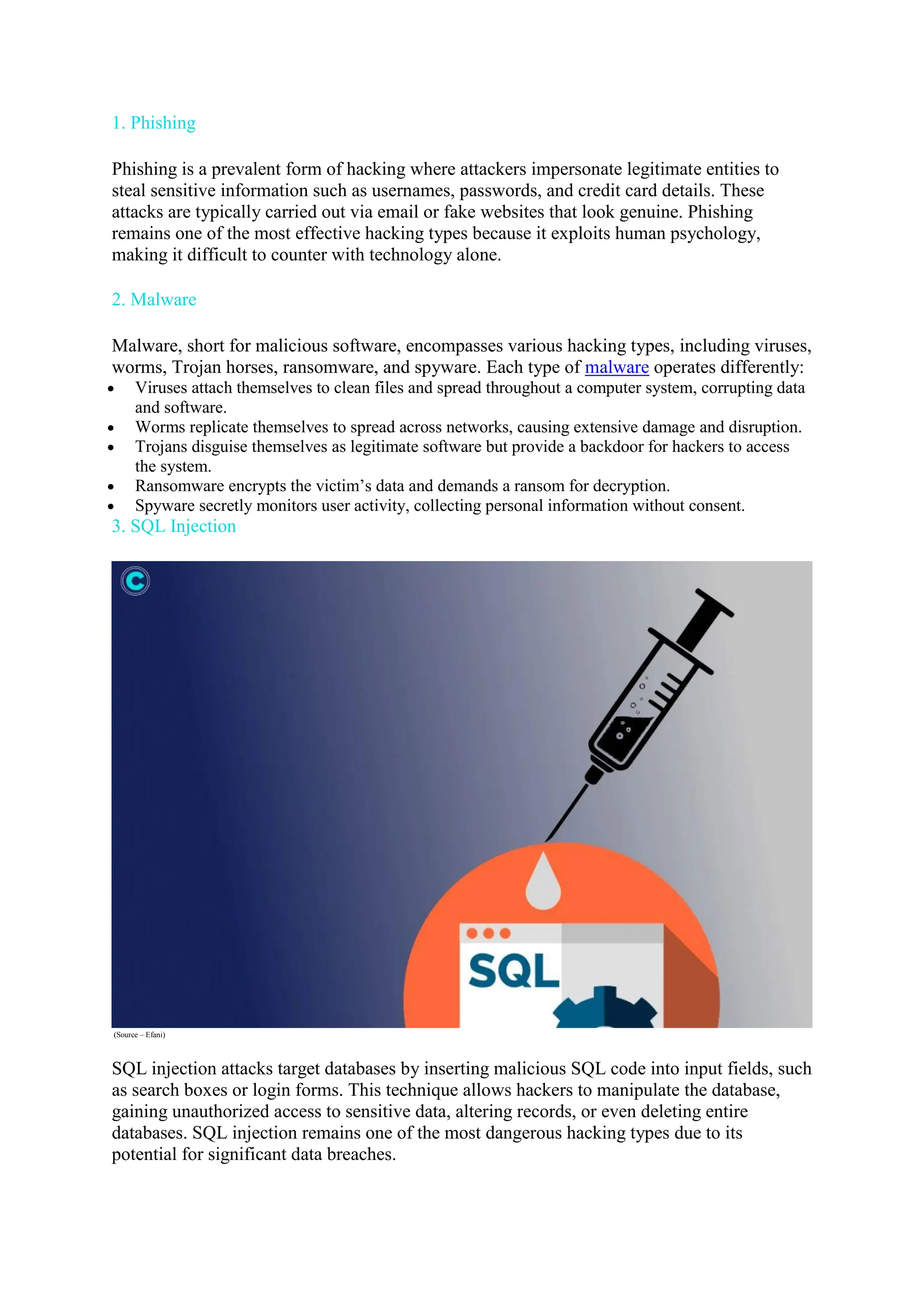 12 Game-Changing Hacking Types in 2024 | CyberPro Magazine | PDF