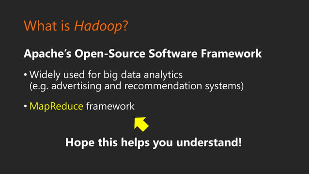 Understanding Hadoop through examples | PPT