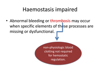 Understanding Haemostasis | Coagulations & Anticoagulation | PPTX