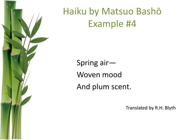 Understanding Haiku | PPT