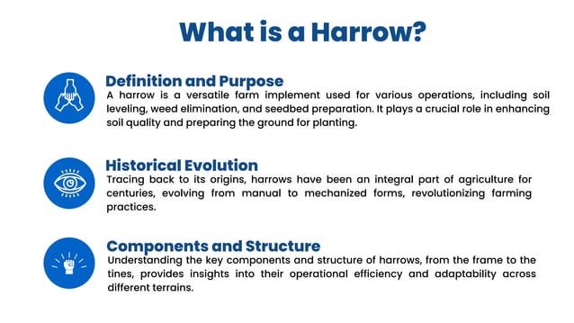 Understanding Harrows in Farming - JCBL Agri | PPT