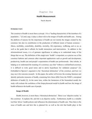 Understanding health and health measurement in jamaica | PDF