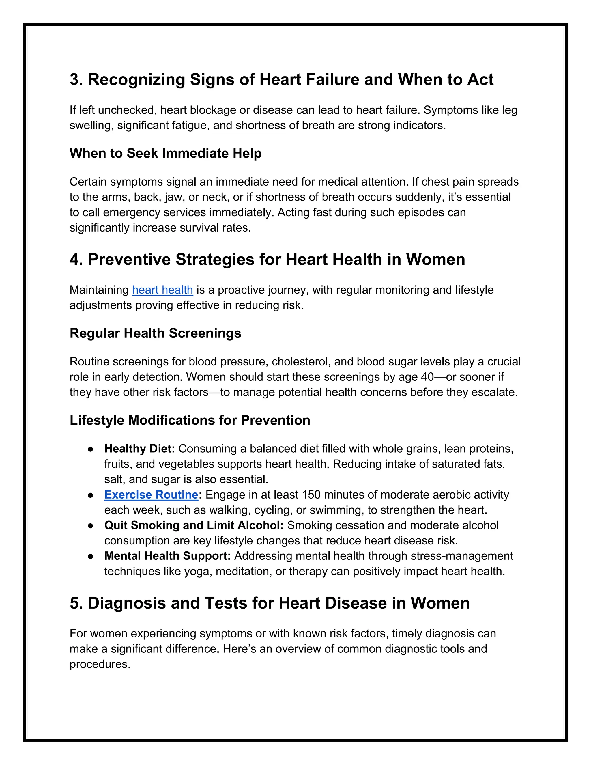 Understanding Heart Blockage Symptoms in Women_ Early Signs, Risks, and ...