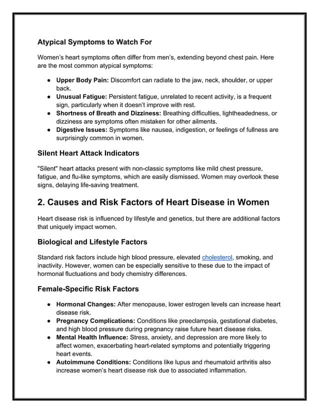 Understanding Heart Blockage Symptoms in Women_ Early Signs, Risks, and ...