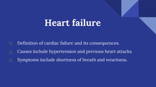 Understanding Heart Diseases/An Overview of Common Heart Disorders. | PPTX