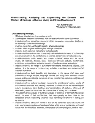 Understanding, Analysing and Appreciating Heritage Heritage.docx