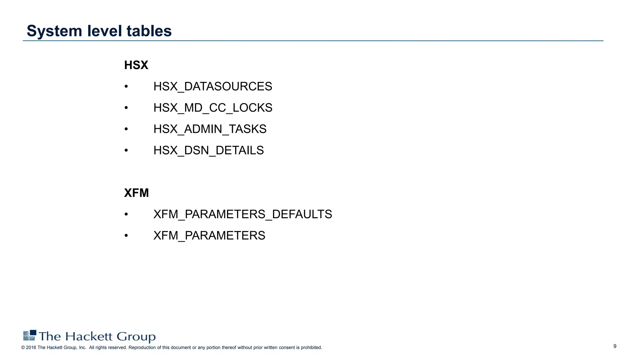 Understanding HFM System Tables | PDF