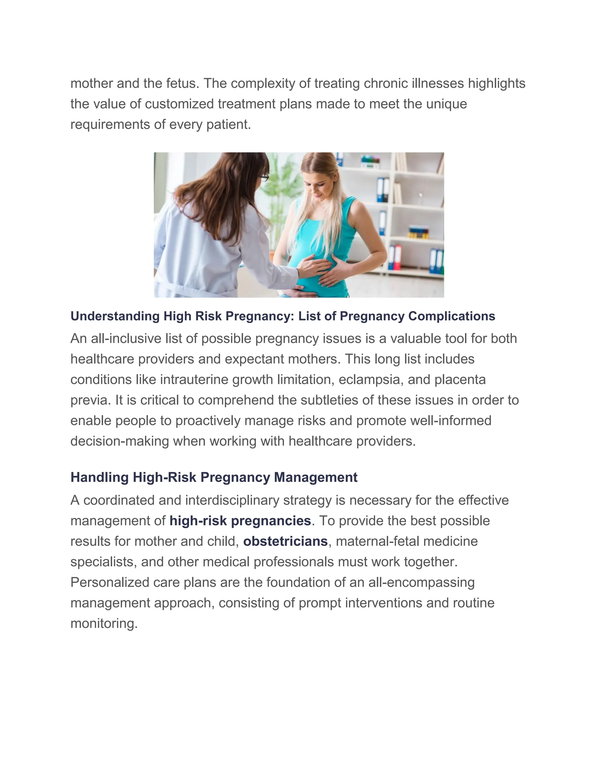 Understanding High Risk Pregnancy: Causes and Precautions | PDF