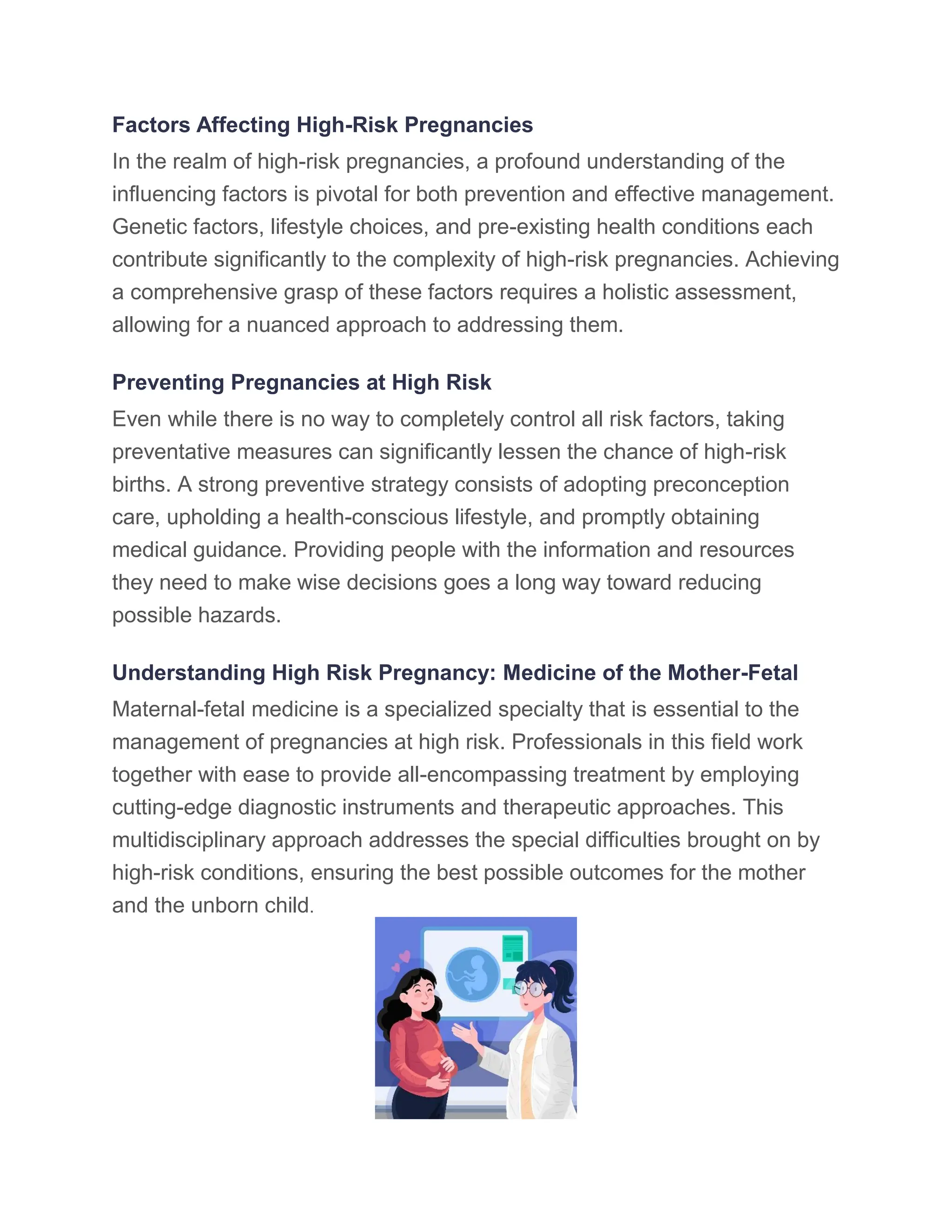 Understanding High Risk Pregnancy: Causes and Precautions | PDF