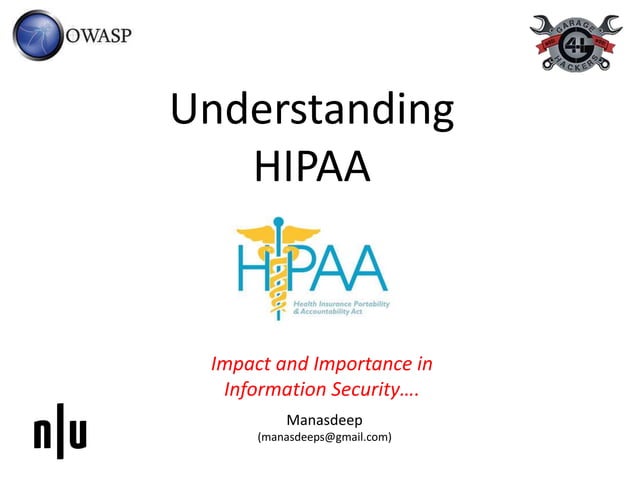 Understanding HIPAA | PPTX
