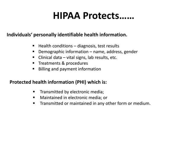 Understanding HIPAA | PPTX