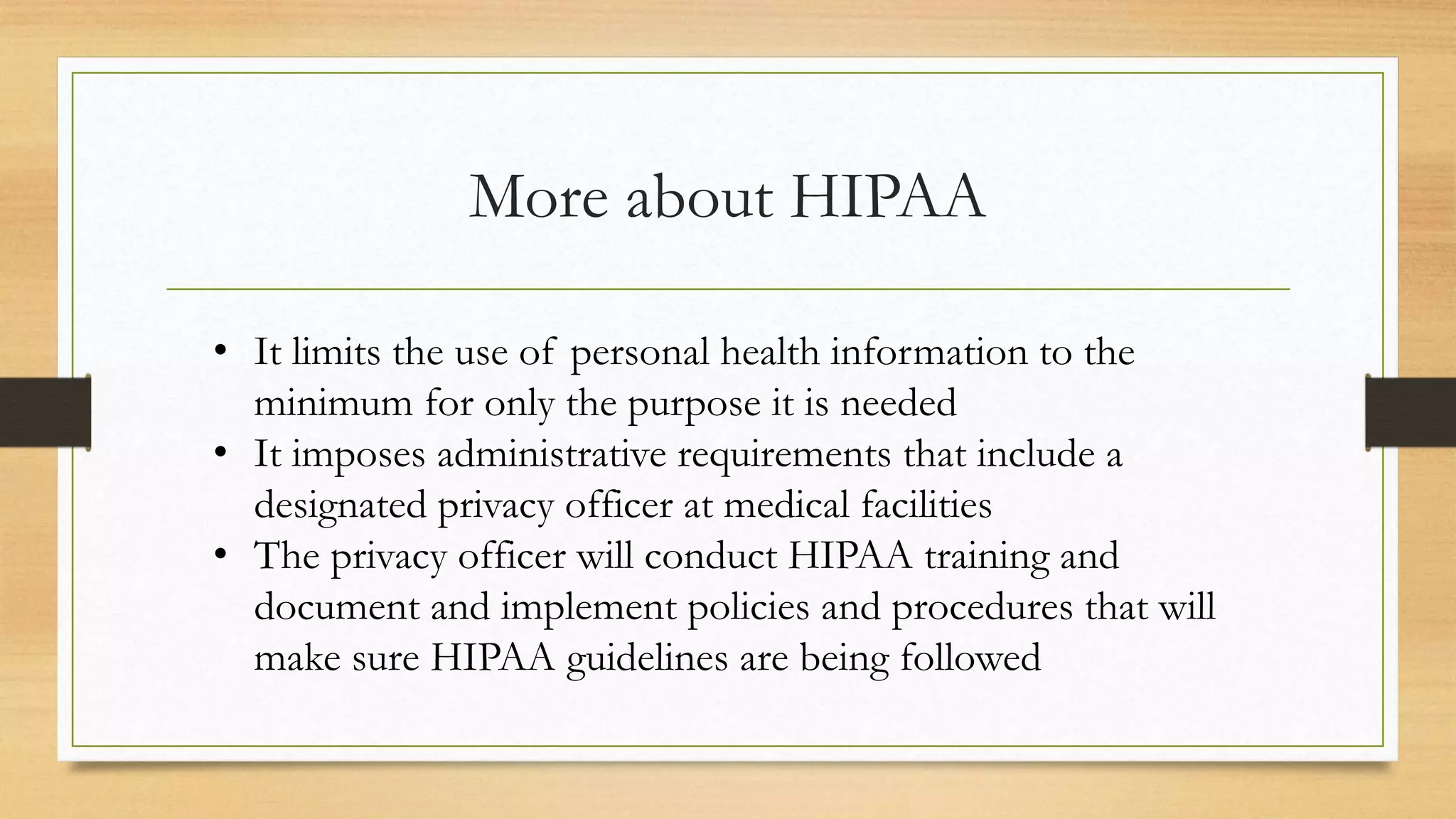 Understanding hipaa | PPTX