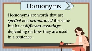 UNDERSTANDING HOMONYMS.pptx. and other games | PPT