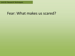 Understanding horror | PPT