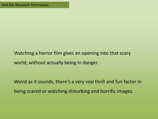 Understanding horror | PPT
