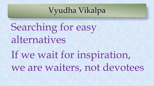 Six stages of anartha nivrutti or inner purification | PPT