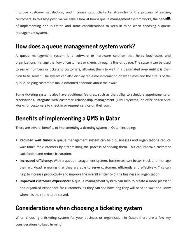 Understanding How a Queue Management System Qatar Works - Digital Forge ...