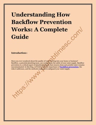 Understanding How Backflow Prevention Works.pdf