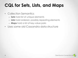 Understanding How CQL3 Maps to Cassandra's Internal Data Structure | PPTX