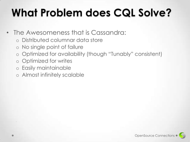 Understanding How Cql3 Maps To Cassandras Internal Data Structure Ppt