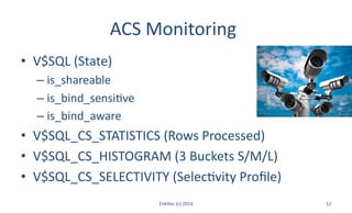 Understanding how is that adaptive cursor sharing (acs) produces multiple optimal plans | PPT