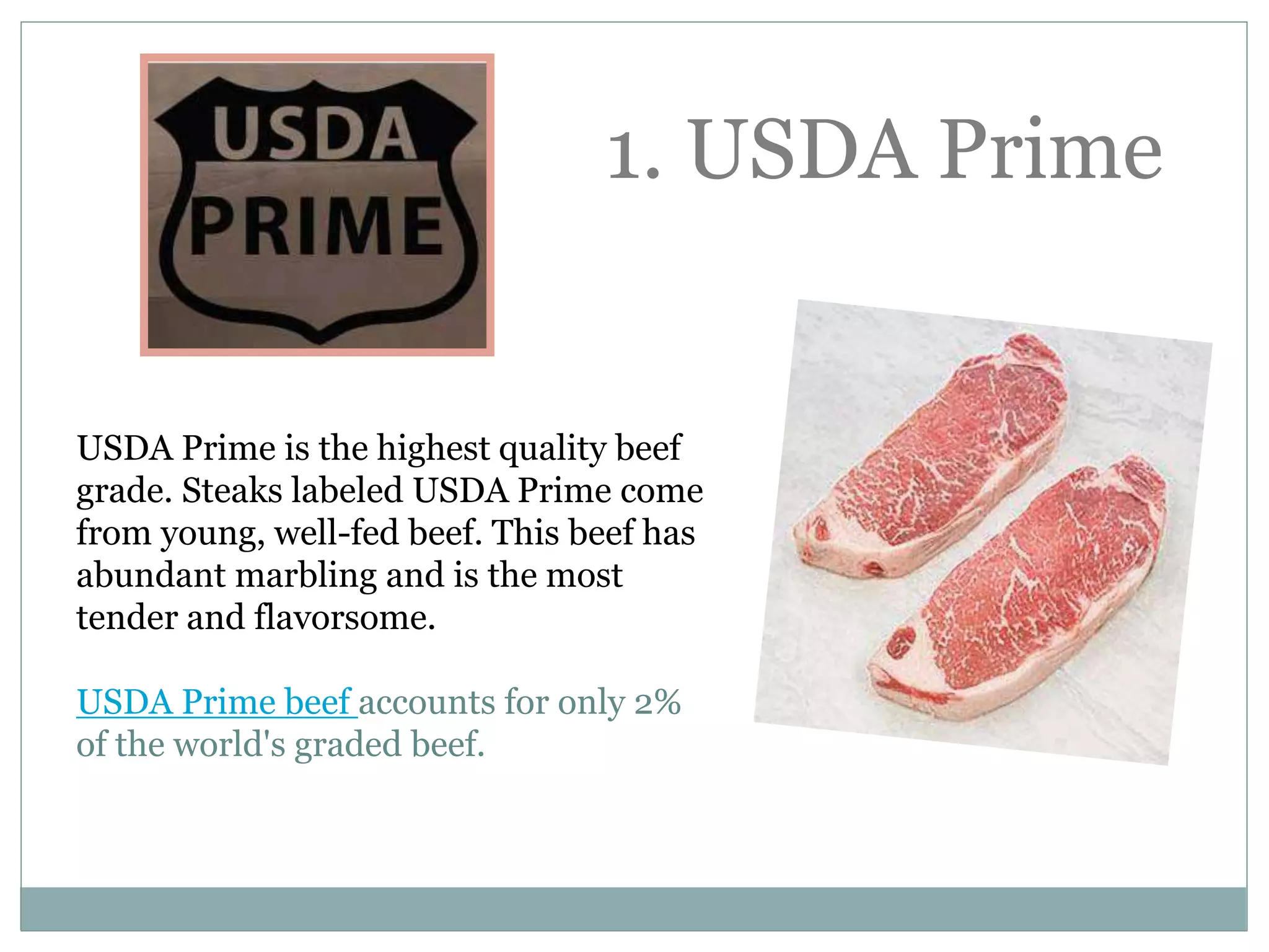 Understanding How The USDA Grades Beef | PPTX