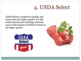 Understanding How The USDA Grades Beef | PPTX