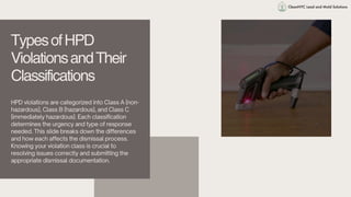 Understanding and Resolving HPD Violations: The Dismissal Process ...