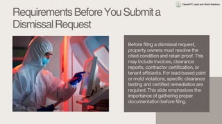 Understanding and Resolving HPD Violations: The Dismissal Process ...