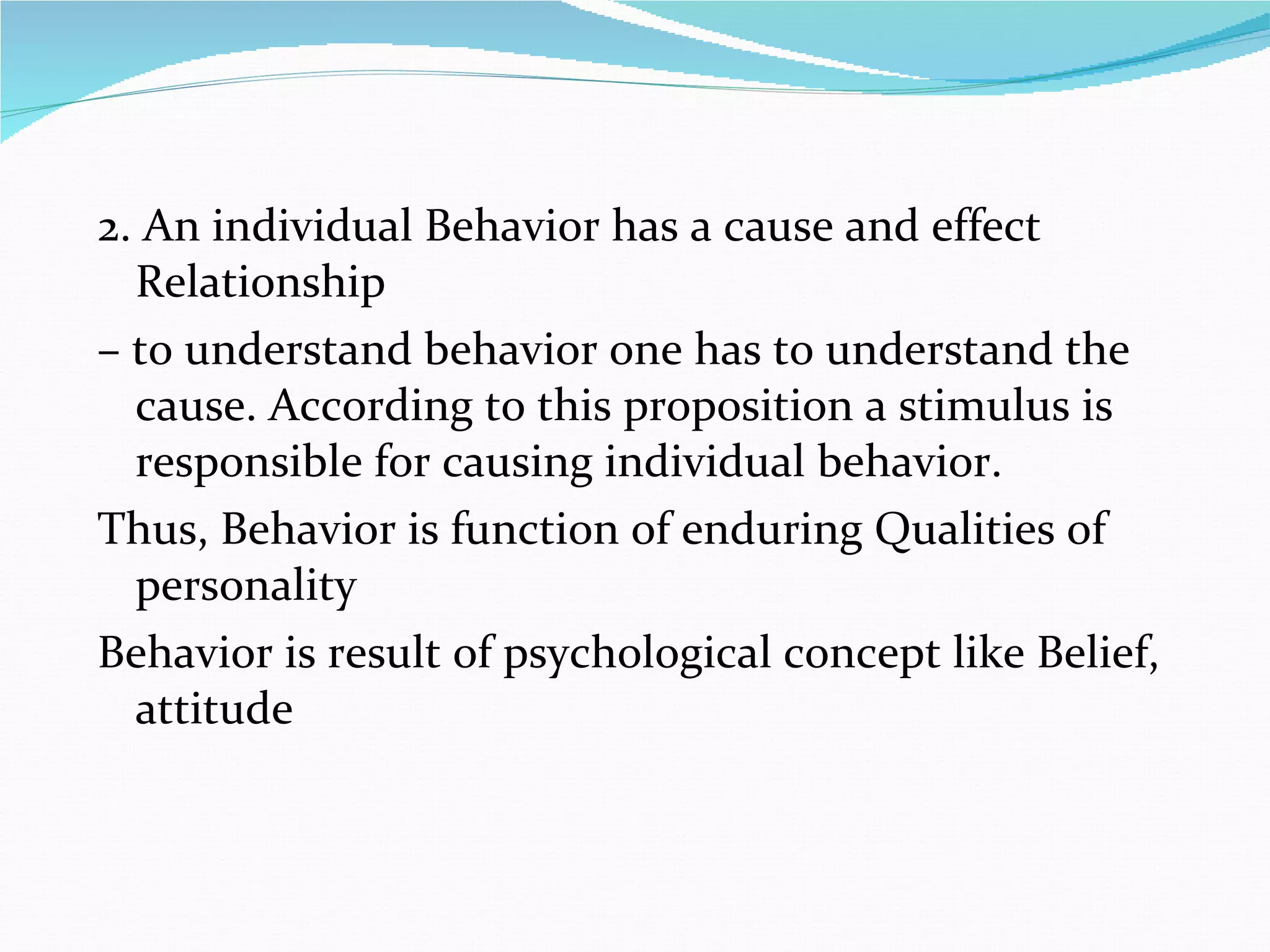 Understanding human nature and behaviour | PPT