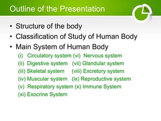 Understanding human's body | PPT