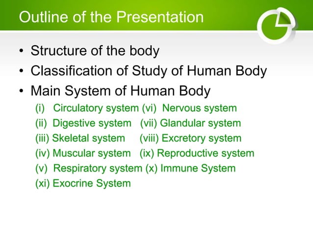 Understanding human's body | PPT