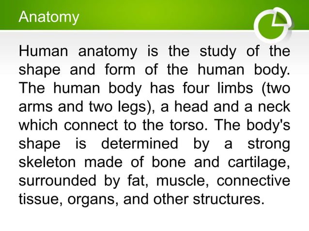 Understanding human's body | PPT