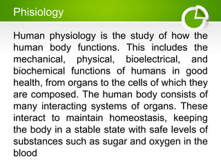 Understanding human's body | PPT